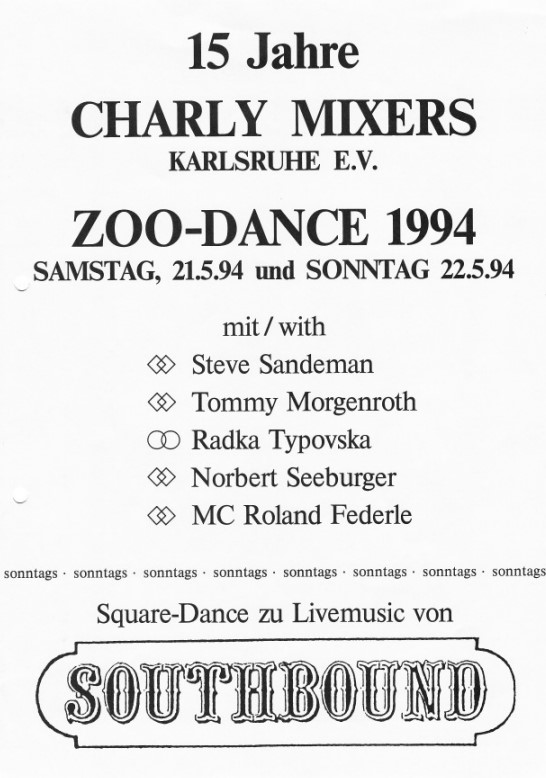 Historie 1990 bis 1999 - Square Dance Club Charly Mixers